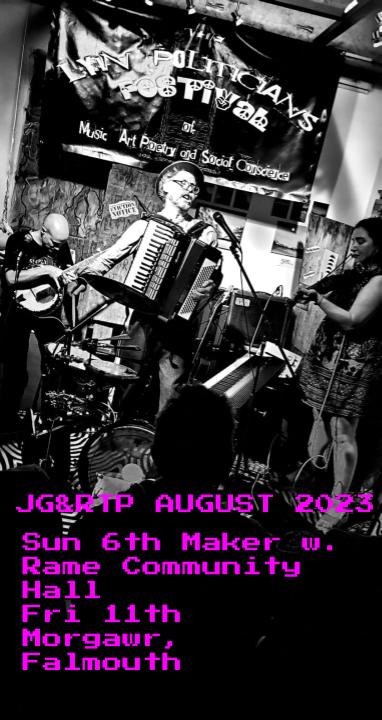 Gigs in August! – Julian Gaskell & his Ragged Trousered Philanthropists